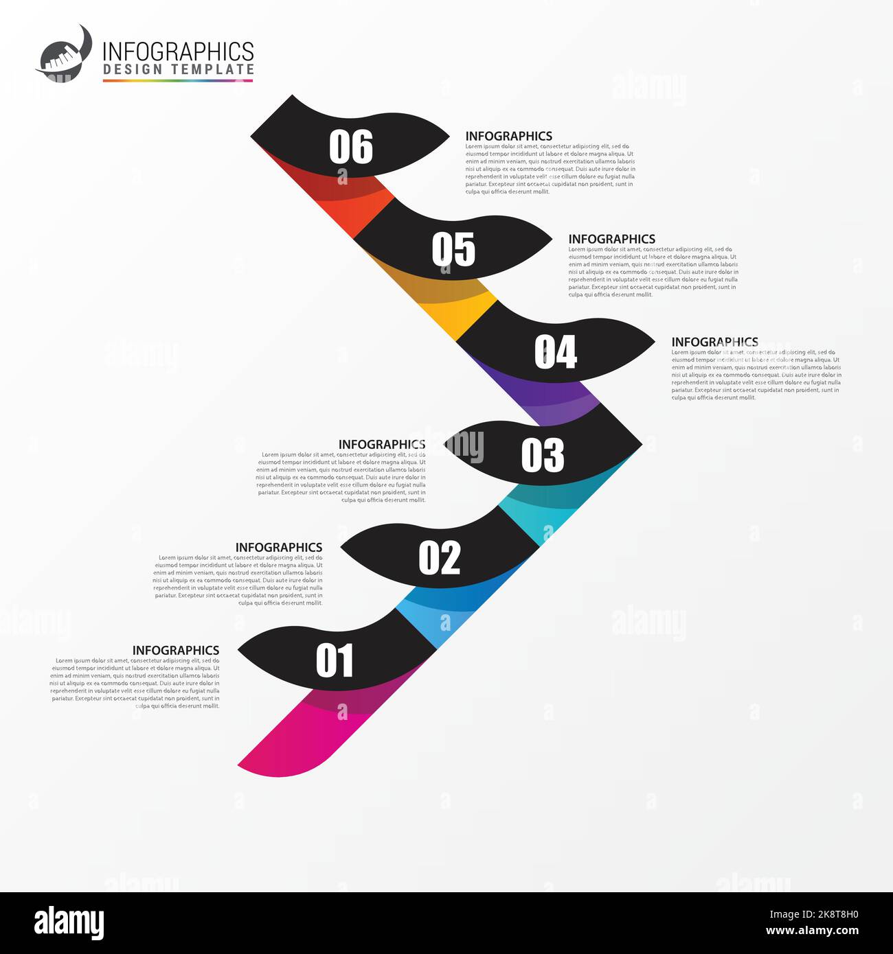 6 lines infographic hi-res stock photography and images - Alamy