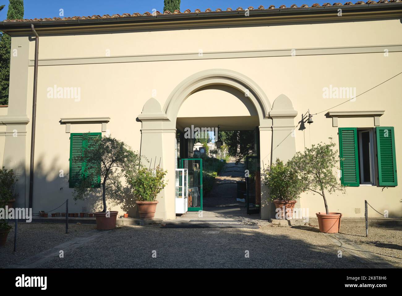 Entrance to the English Cemetery in Florence Italy Stock Photo - Alamy