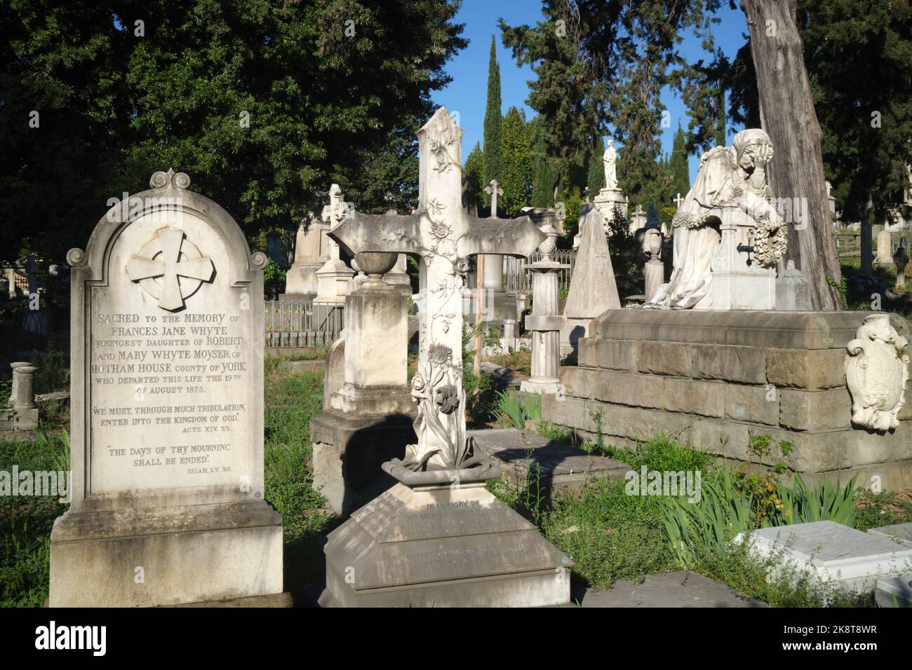 The English Cemetery or Cimitero Inglese in Florence Italy Stock Photo ...