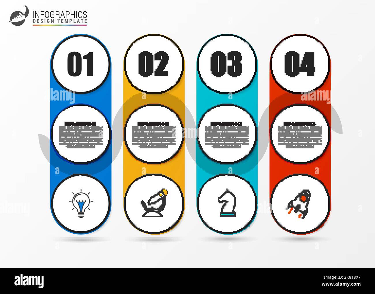 Infographic design template. Creative concept with 4 steps. Can be used ...