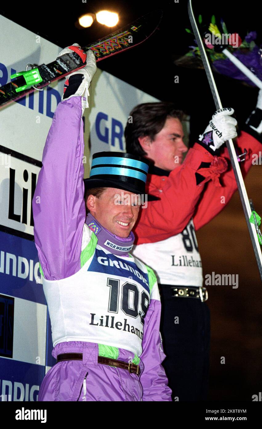 With floss hat during the world cup at lillehammer photo hi-res stock ...