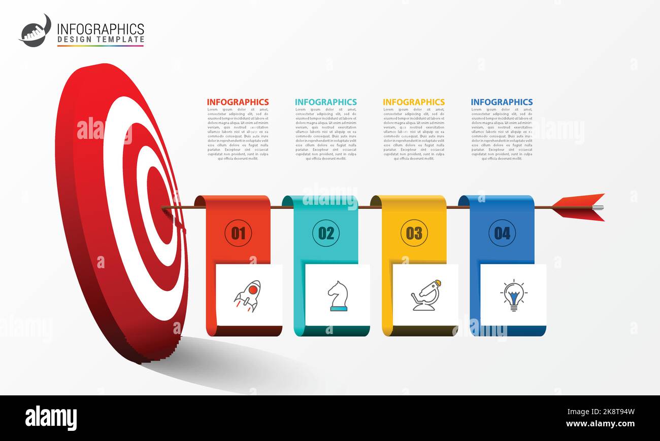 Infographic design template. Creative concept with 4 steps. Can be used ...