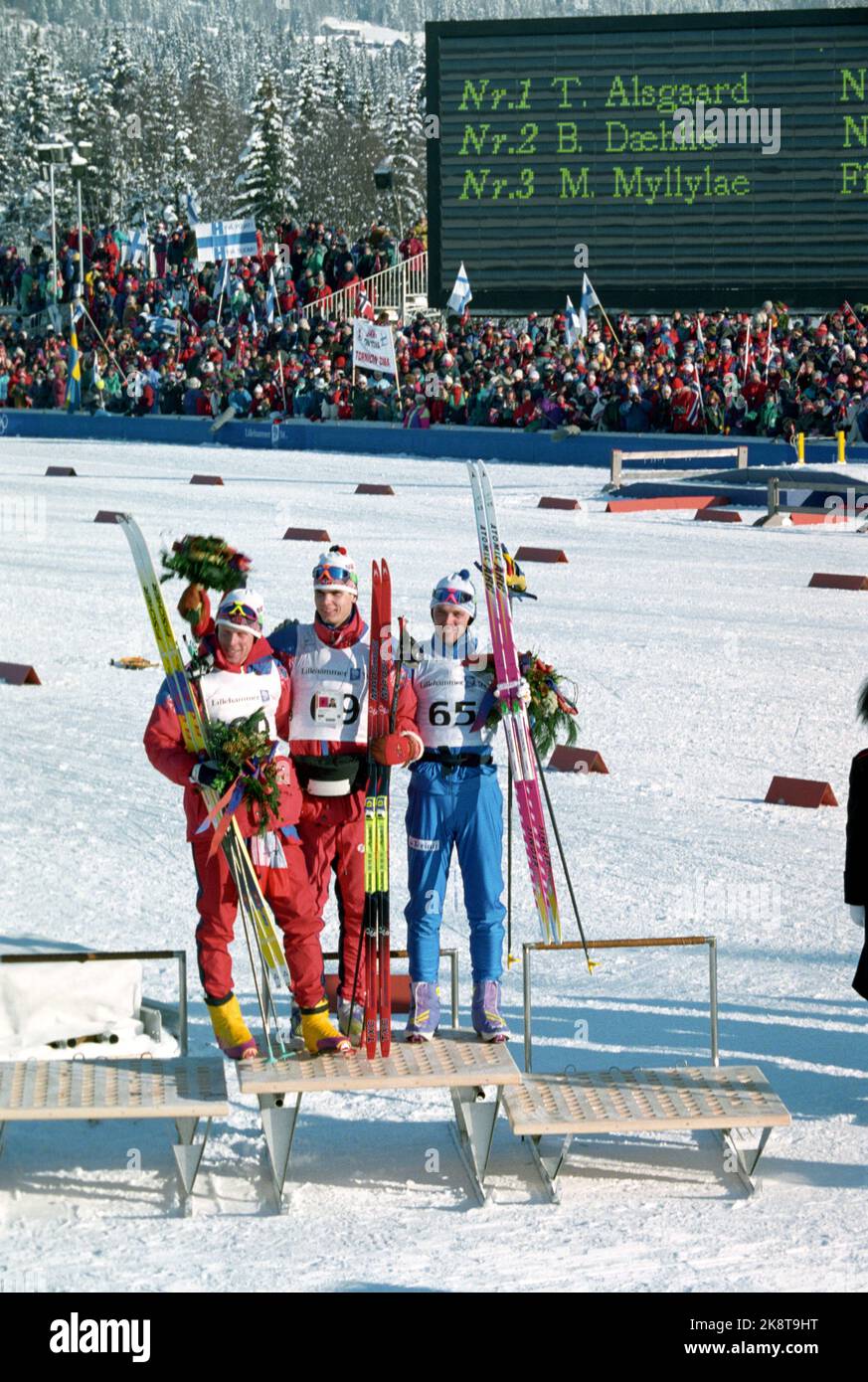 Lillehammer 19940214 Winter Olympics at Lillehammer. 30 km free ...