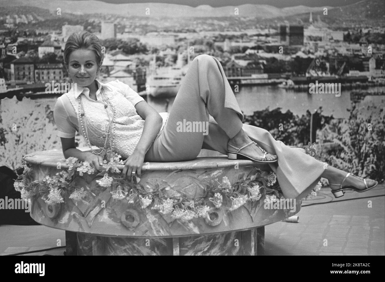 Oslo July 19, 1969. Sissel Benneche Osvold is the program director in ...
