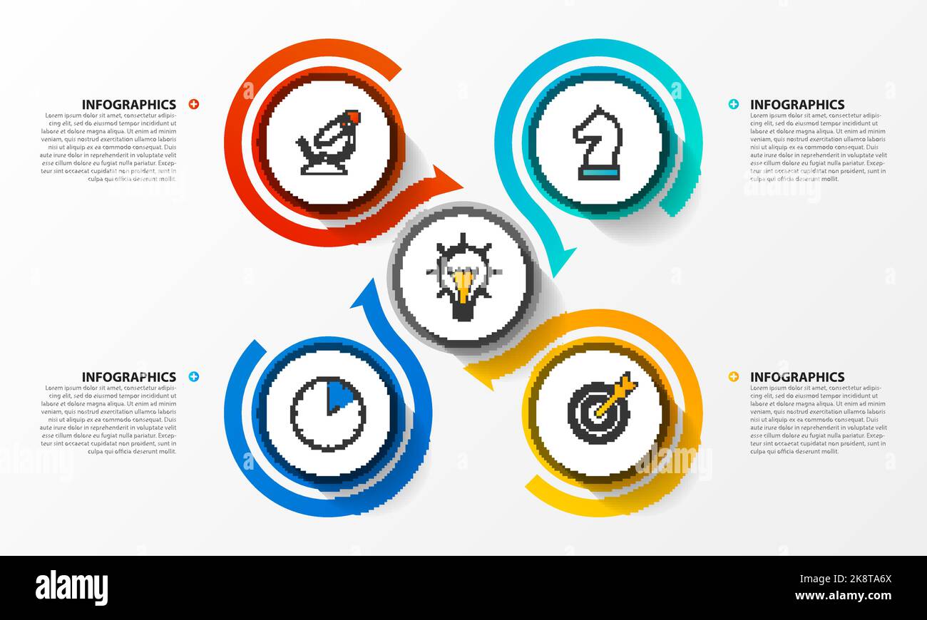 Infographic design template. Creative concept with 4 steps. Can be used ...