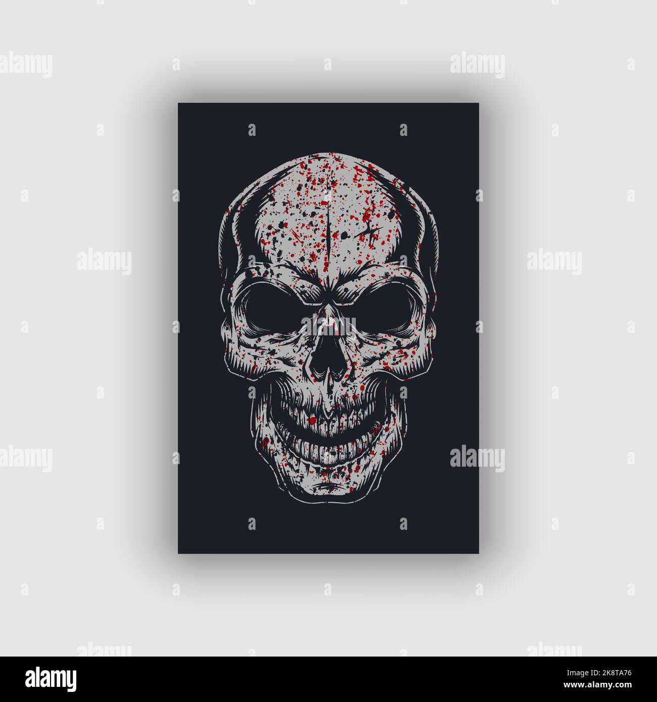 Blood stain face Stock Vector Images - Alamy