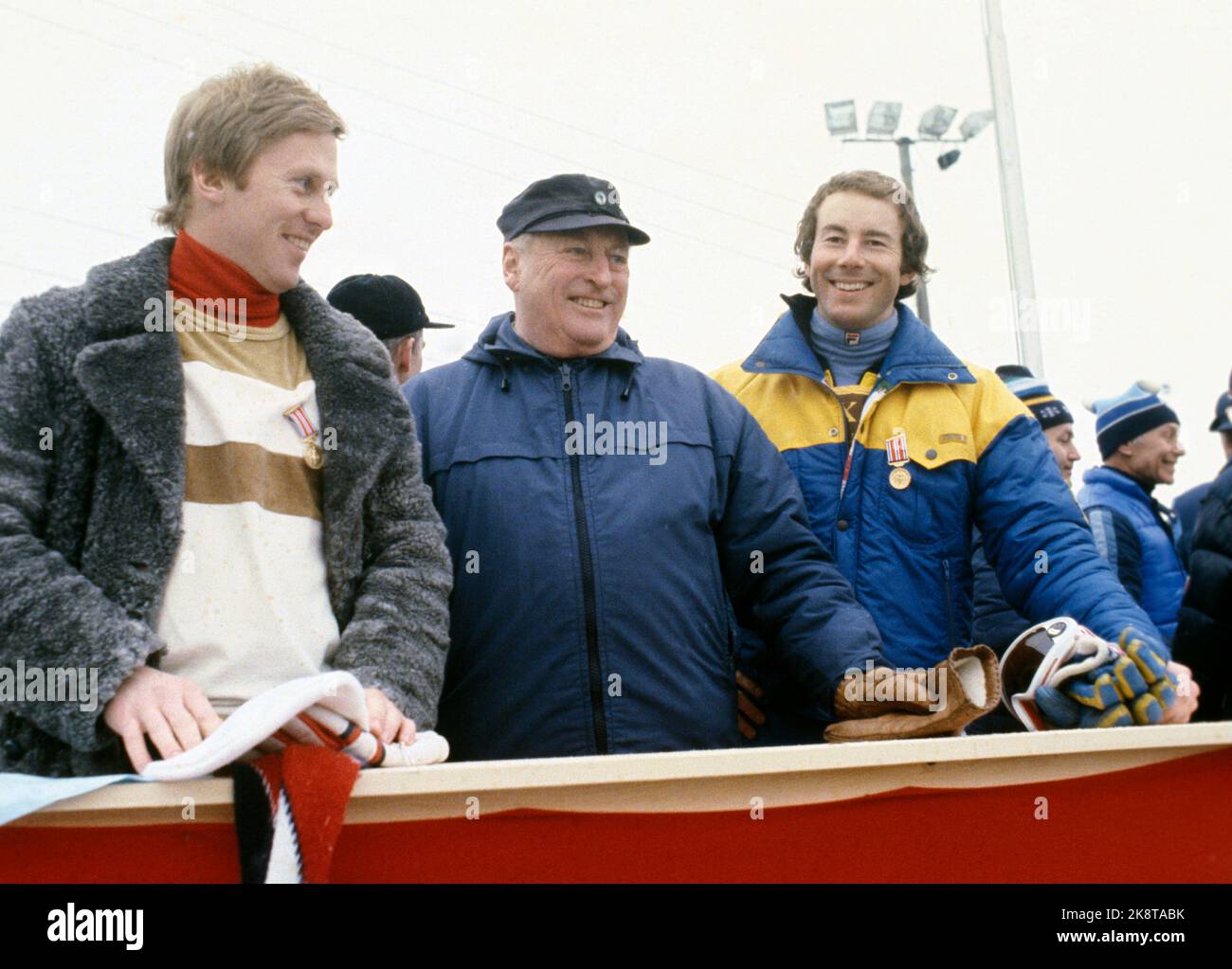 Here with king olav and erik haker photo hi-res stock photography and ...