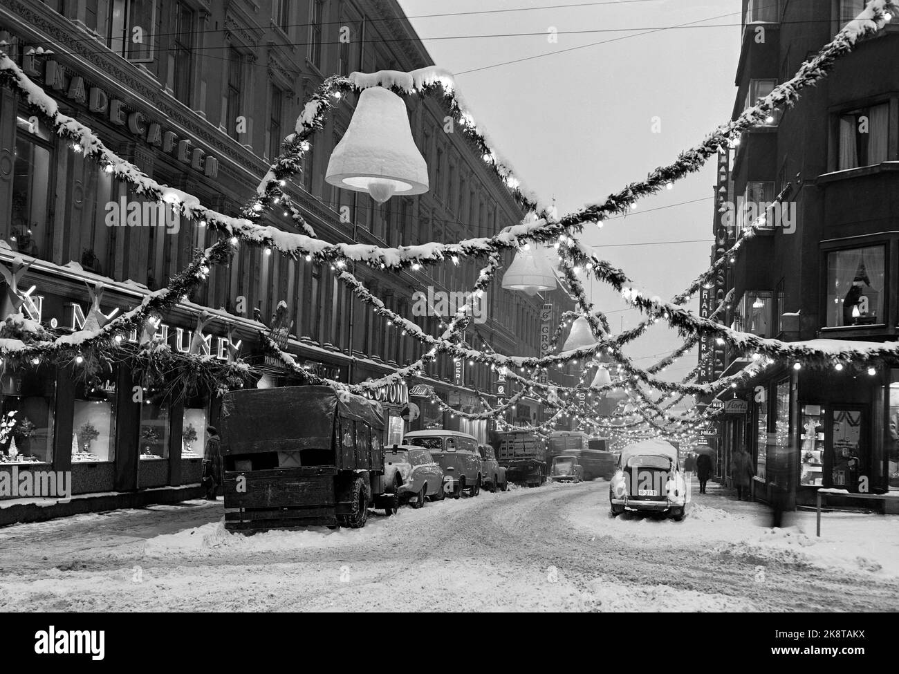 Real spruce bar in the decorations photo Black and White Stock Photos ...