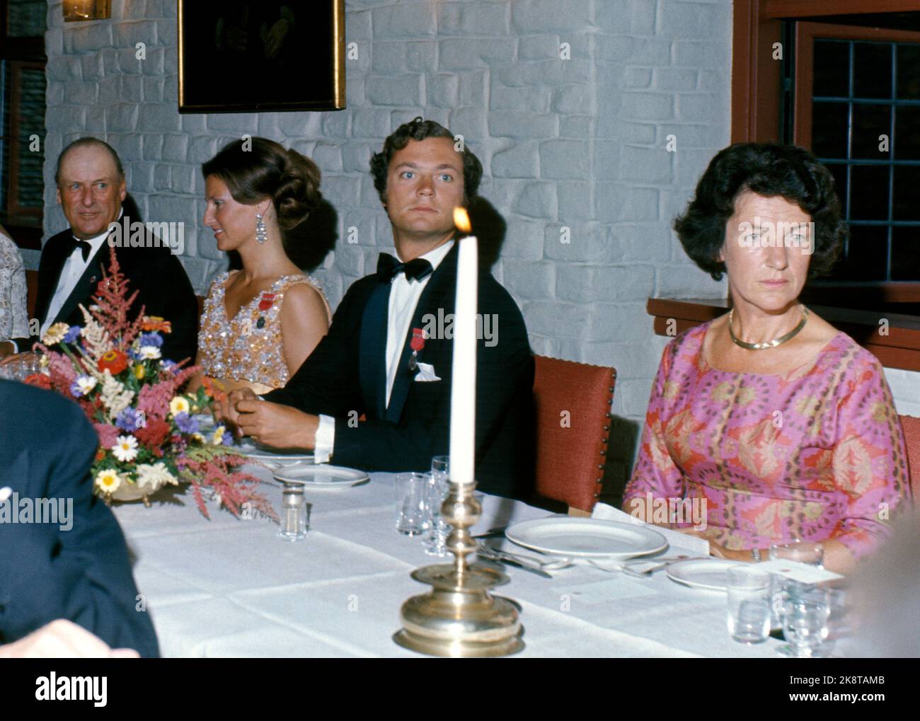 Oslo 19720803. King Haakon's VII 100th anniversary. Here from the gala ...