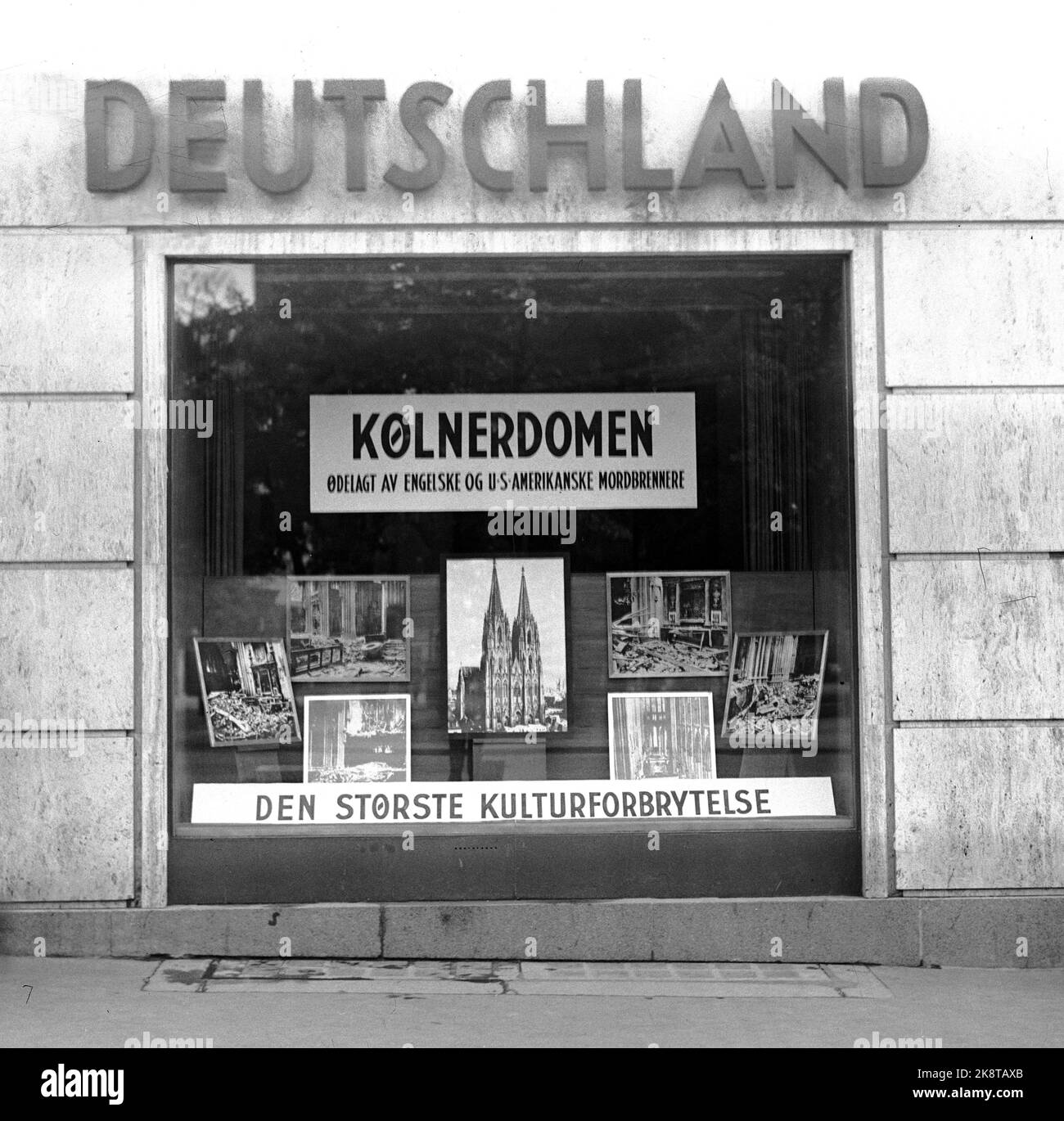 Aage kihle ntb nazism exhibition windows war hi-res stock photography ...