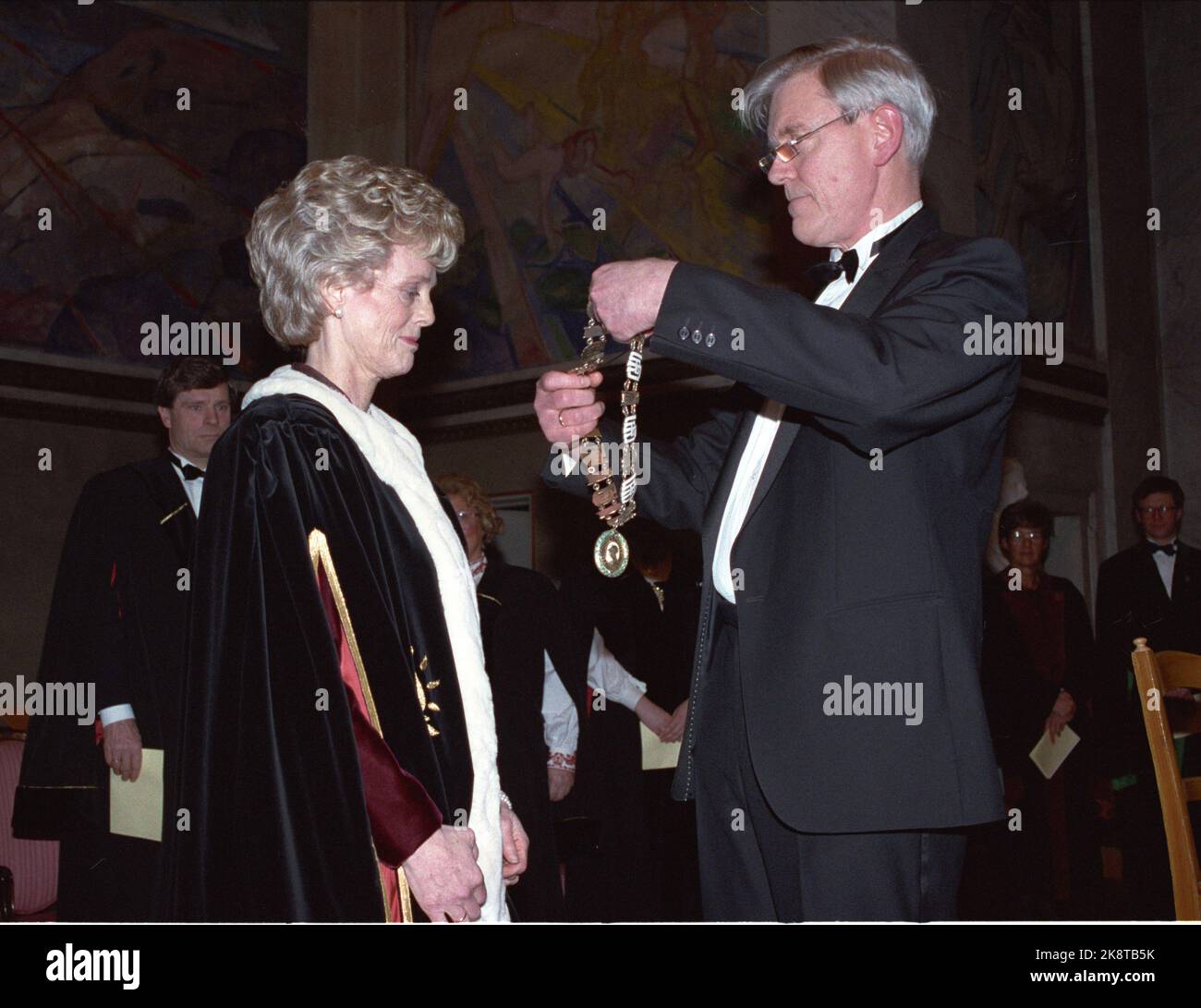 Oslo 20-2-1993. University of Oslo. The solemn appointment of Lucy ...