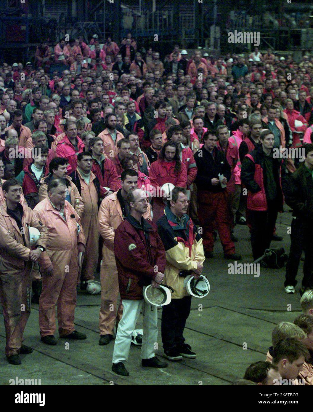Stord. The employees at Aker Stord gathered for a memorial after the ...