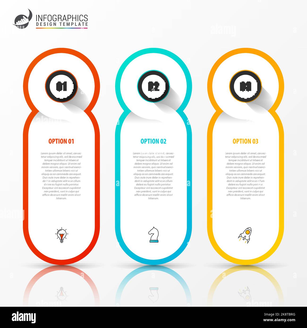 Infographic design template. Creative concept with 3 steps. Can be used ...
