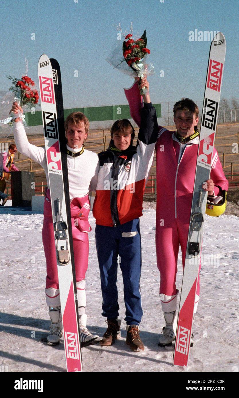 Henrik laurvik happiness olympics ski jump team images hi-res stock ...