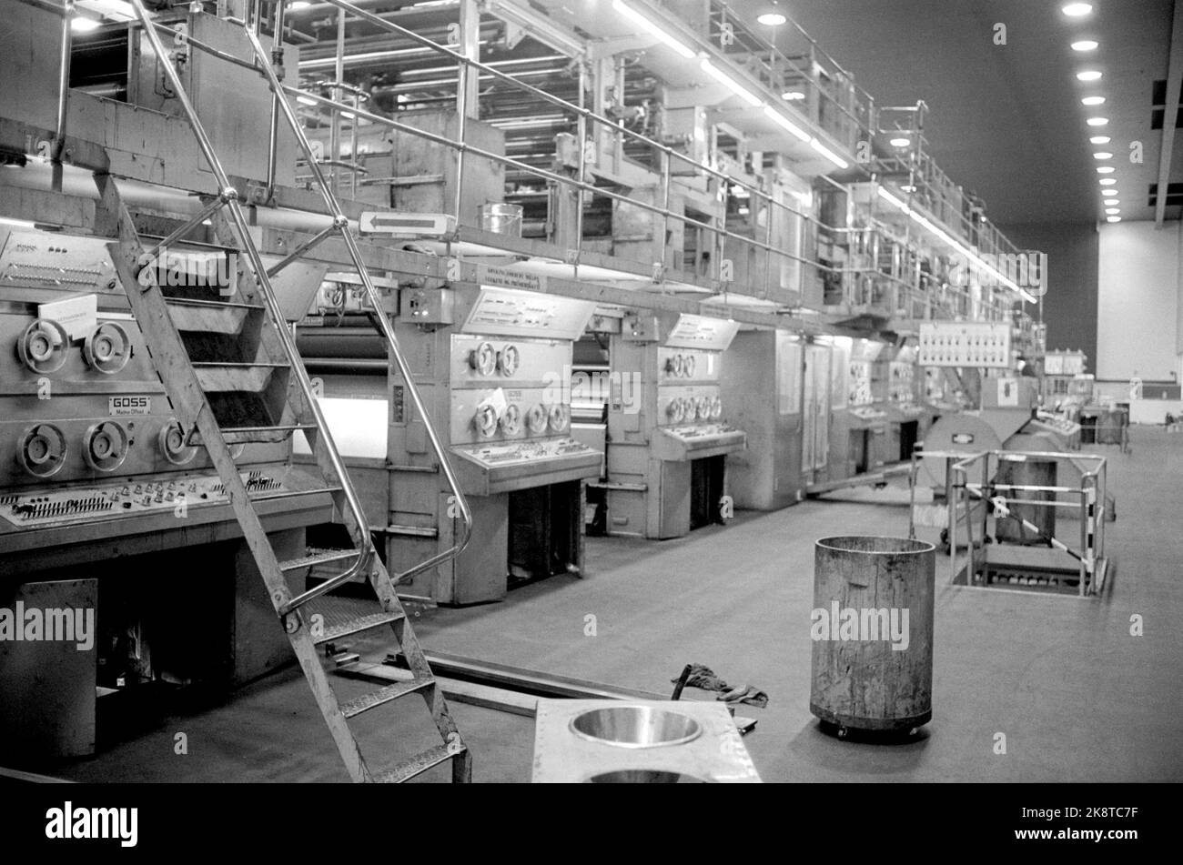 Oslo February 8, 1980. The maintenance department in Aftenposten ...