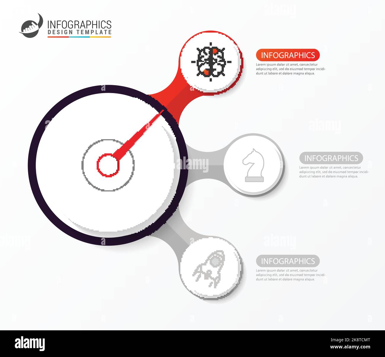Infographic design template. Creative concept with 3 steps. Can be used ...