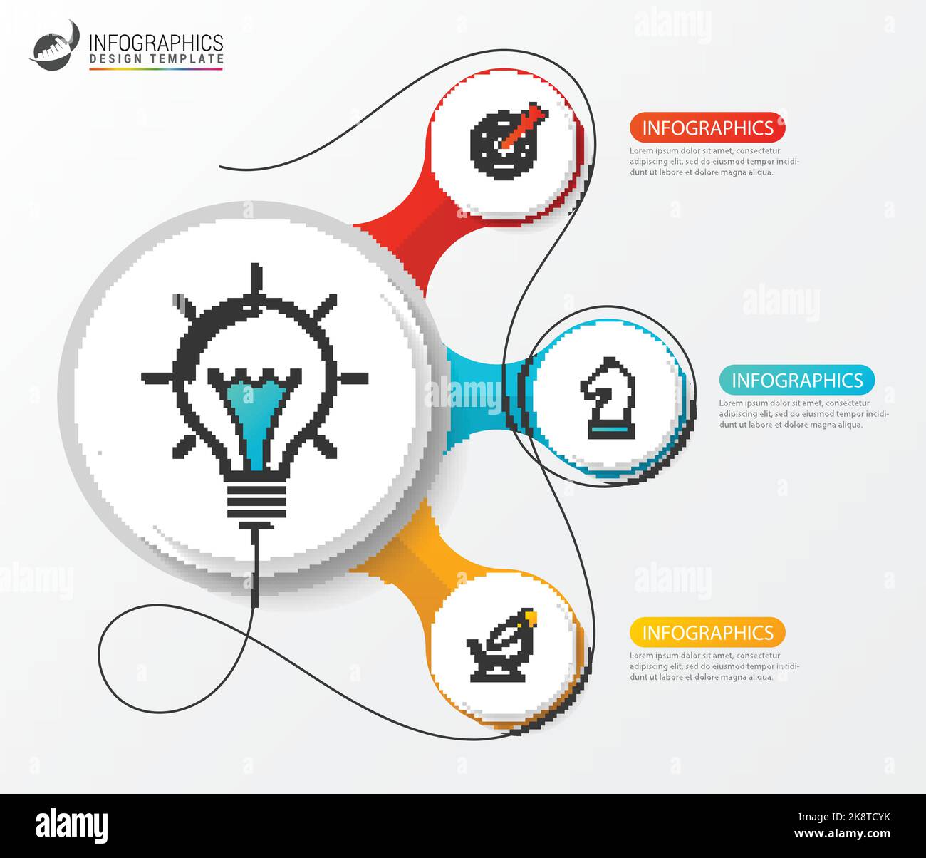 Infographic design template. Creative concept with 3 steps. Can be used ...