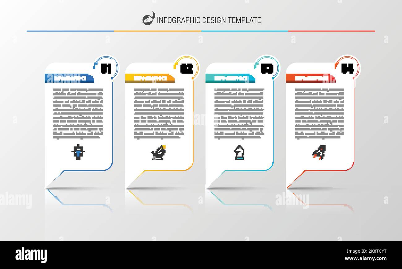 Infographic design template. Creative concept with 4 steps. Can be used ...