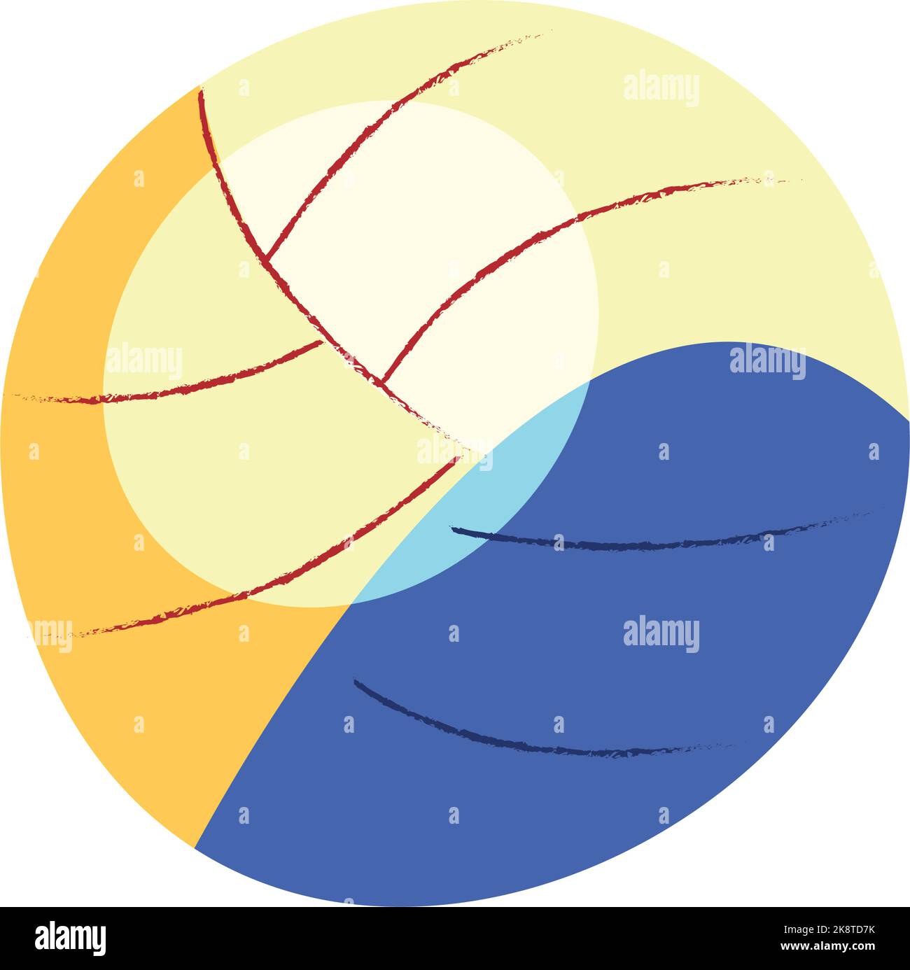 volleyball sport balloon equipment icon Stock Vector Image & Art - Alamy