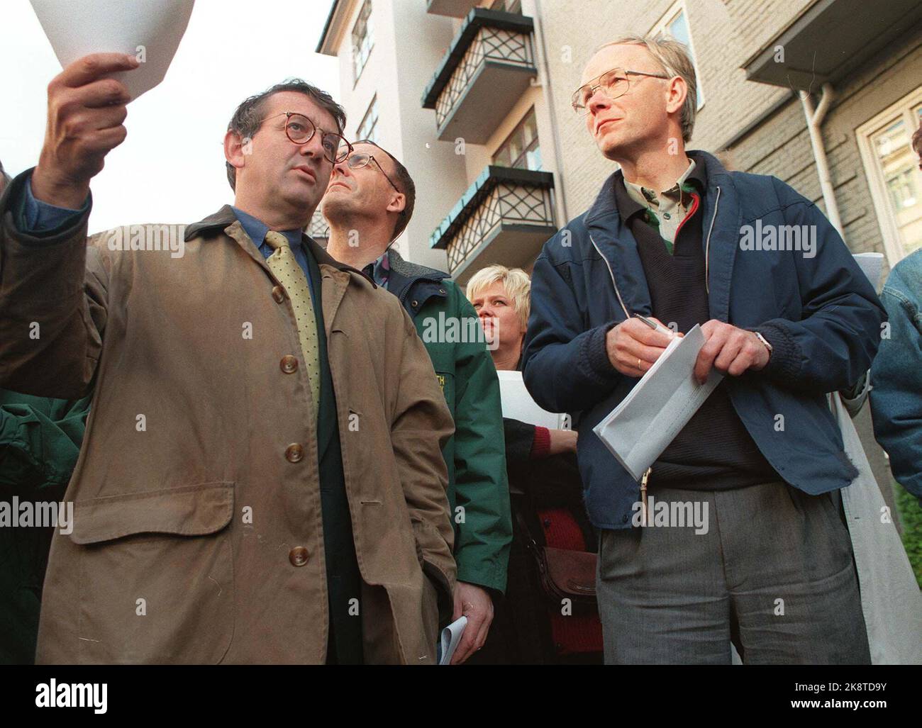 Oslo 19961010 The Storting's Finance Committee is on inspection at ...