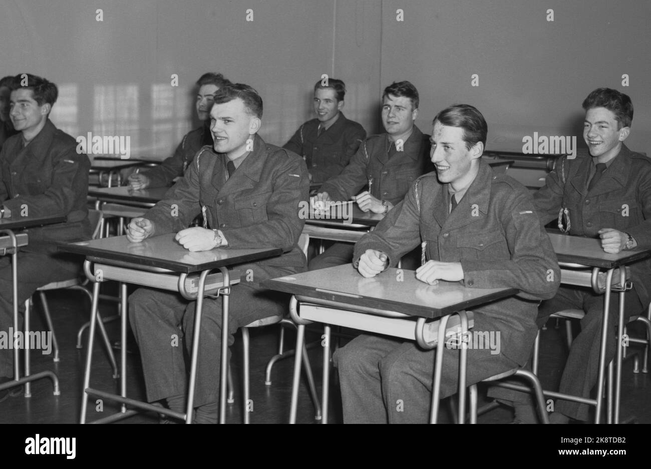 Trandum 19560421. Prince Harald in military service at the Cavalry ...