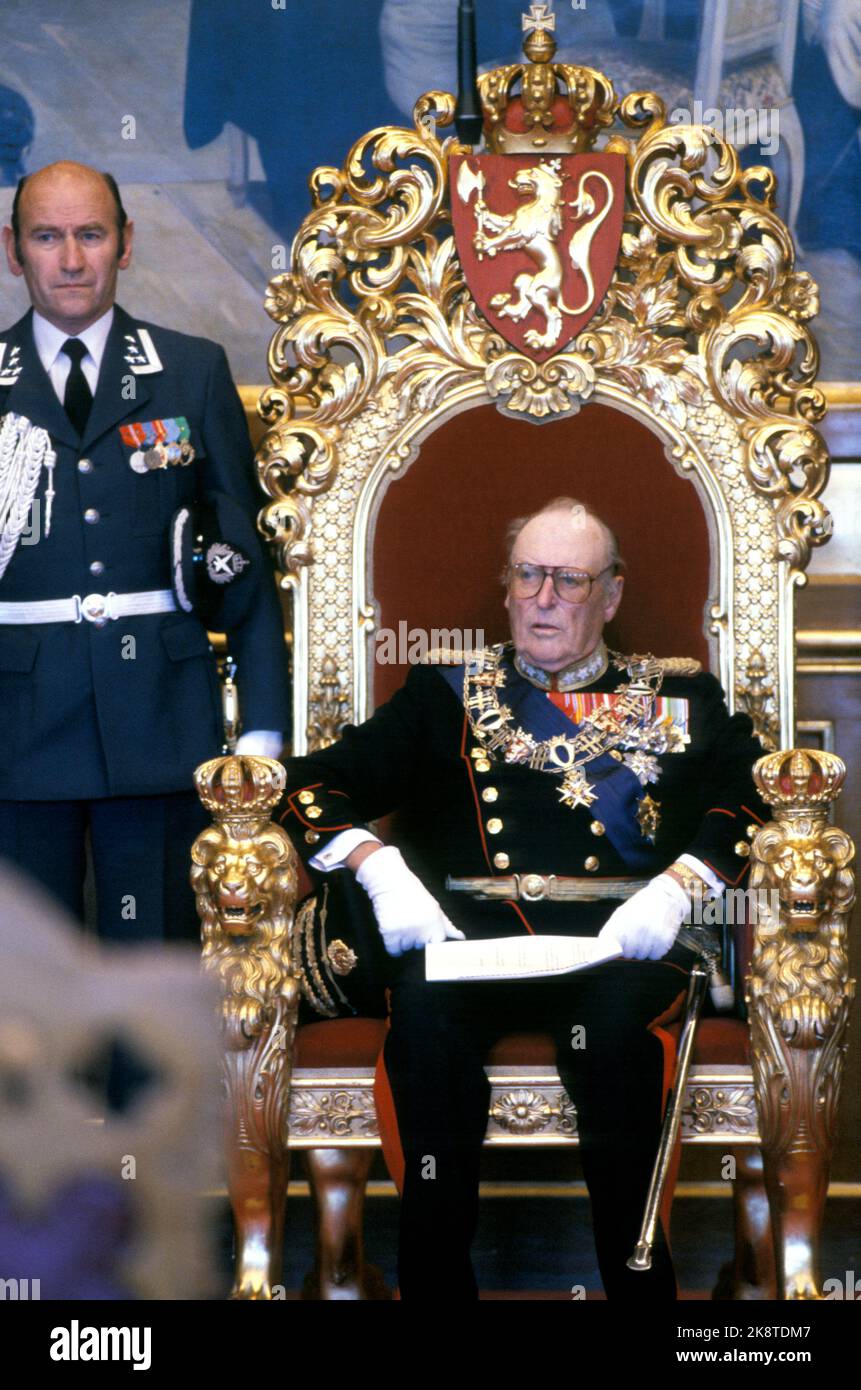 King olav opening of hi-res stock photography and images - Alamy