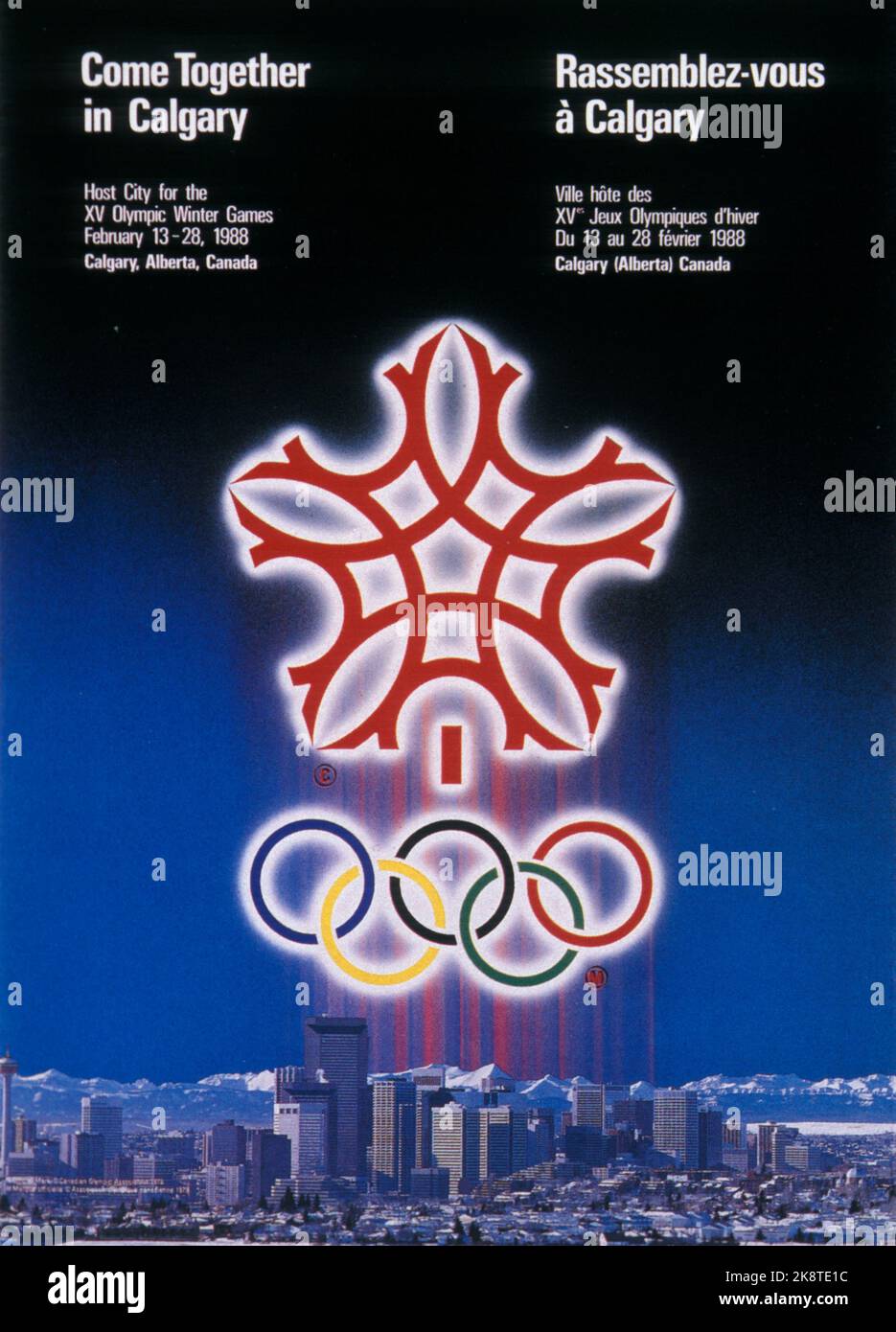 Olympic posters various vintages. Here from Calgary in 1988. Canada ...