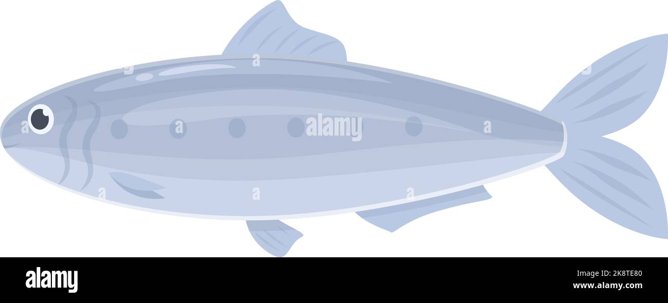 Marine sardine icon cartoon vector. Fish seafood. Sea animal Stock ...