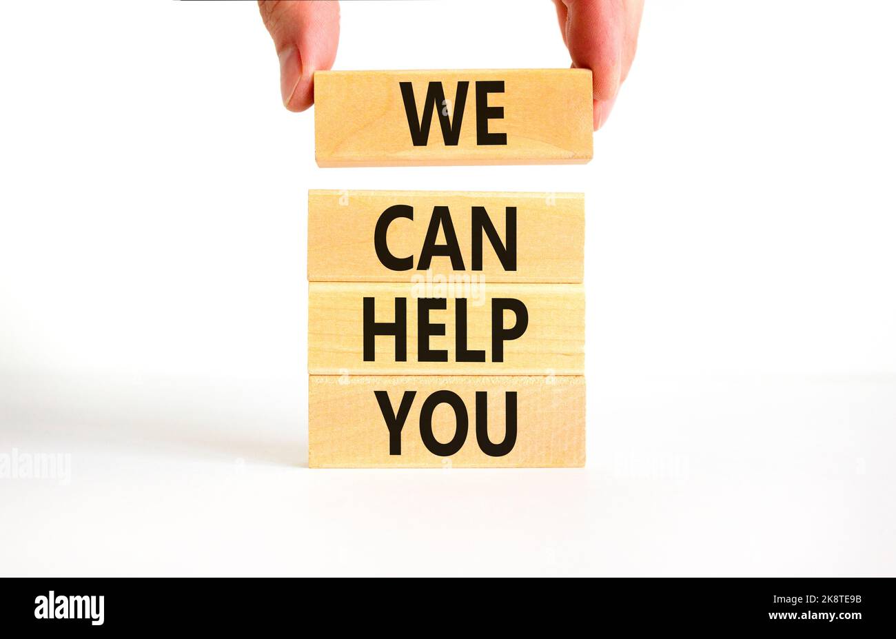 Support and we can help you symbol. Concept words We can help you on ...