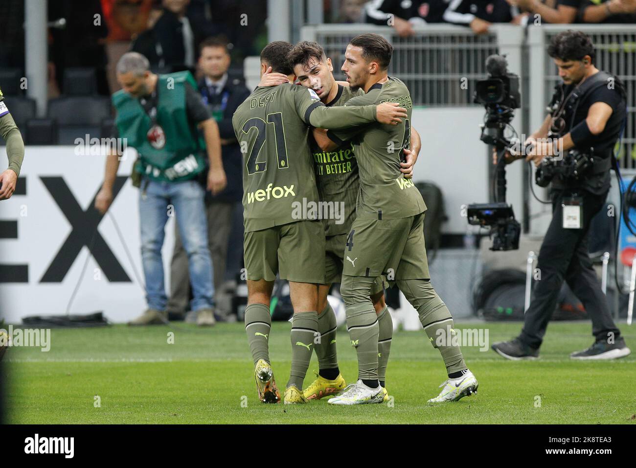 Milan, Italy. 22nd Oct, 2022. Italy, Milan, oct 22 2022: Brahim Diaz ...