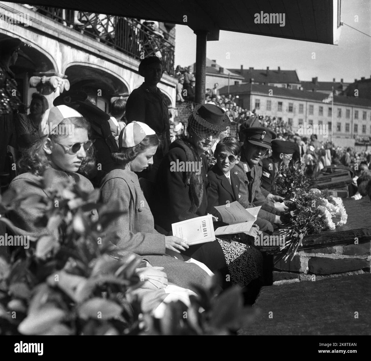 Oslo 19450630 Peace Days 1945 Allied Day. Allied soldiers paraded up ...