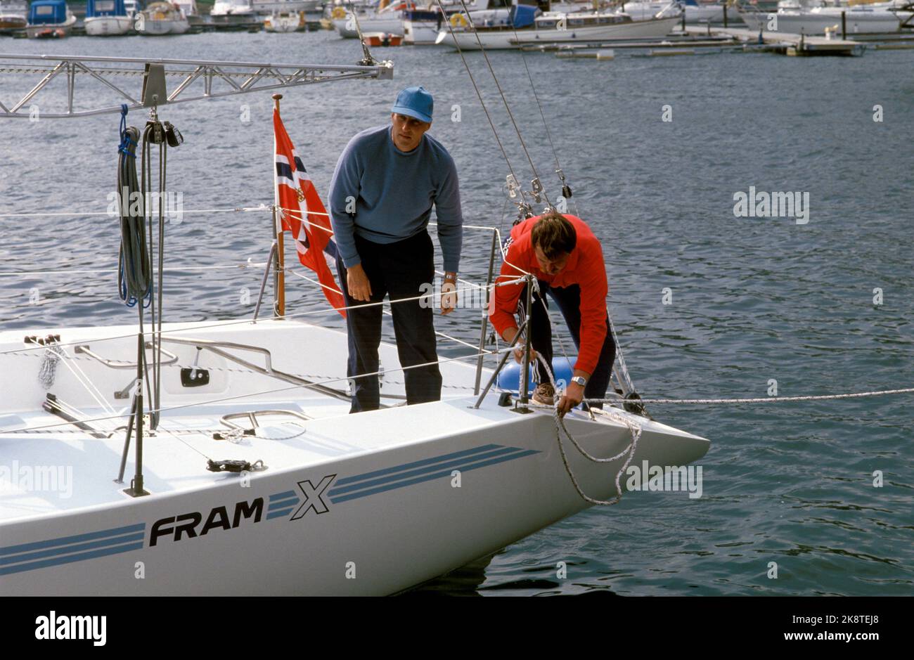 Fram x crown prince haralds sailing boat for competition sailing hi-res stock photography and ...