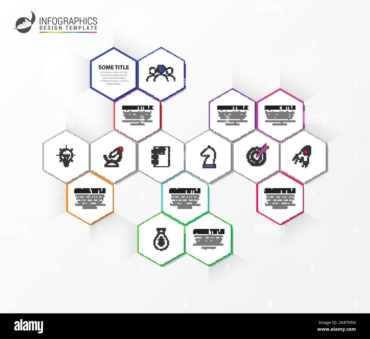 Infographic design template. Creative concept with 6 steps. Can be used ...