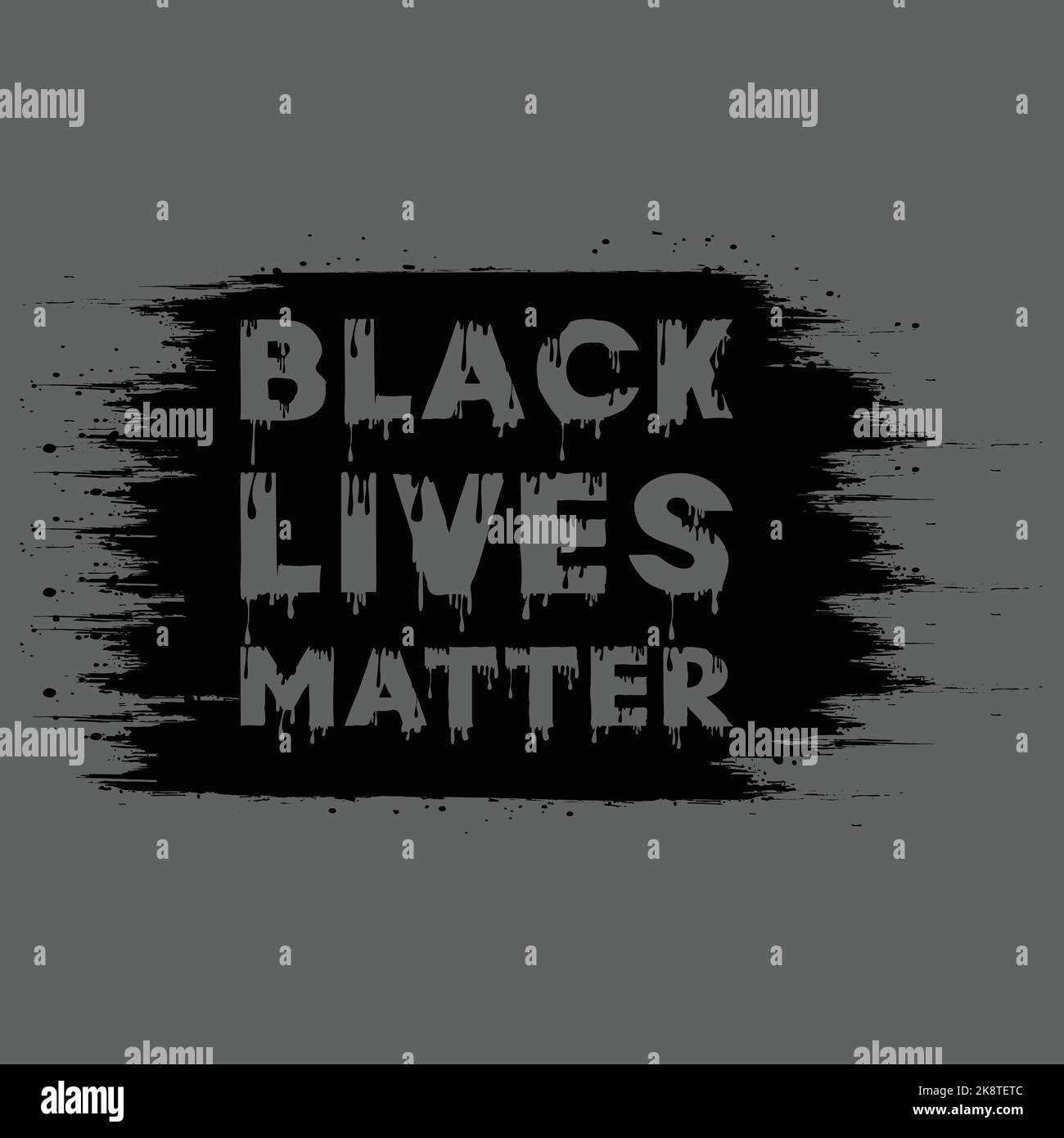 Black lives matter typography text effect with paint texture background ...