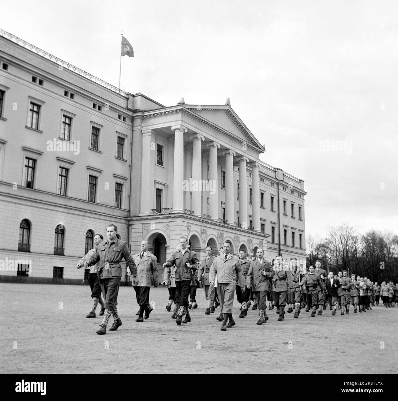 Oslo 195507. The 10th anniversary of the liberation of Norway. The home ...