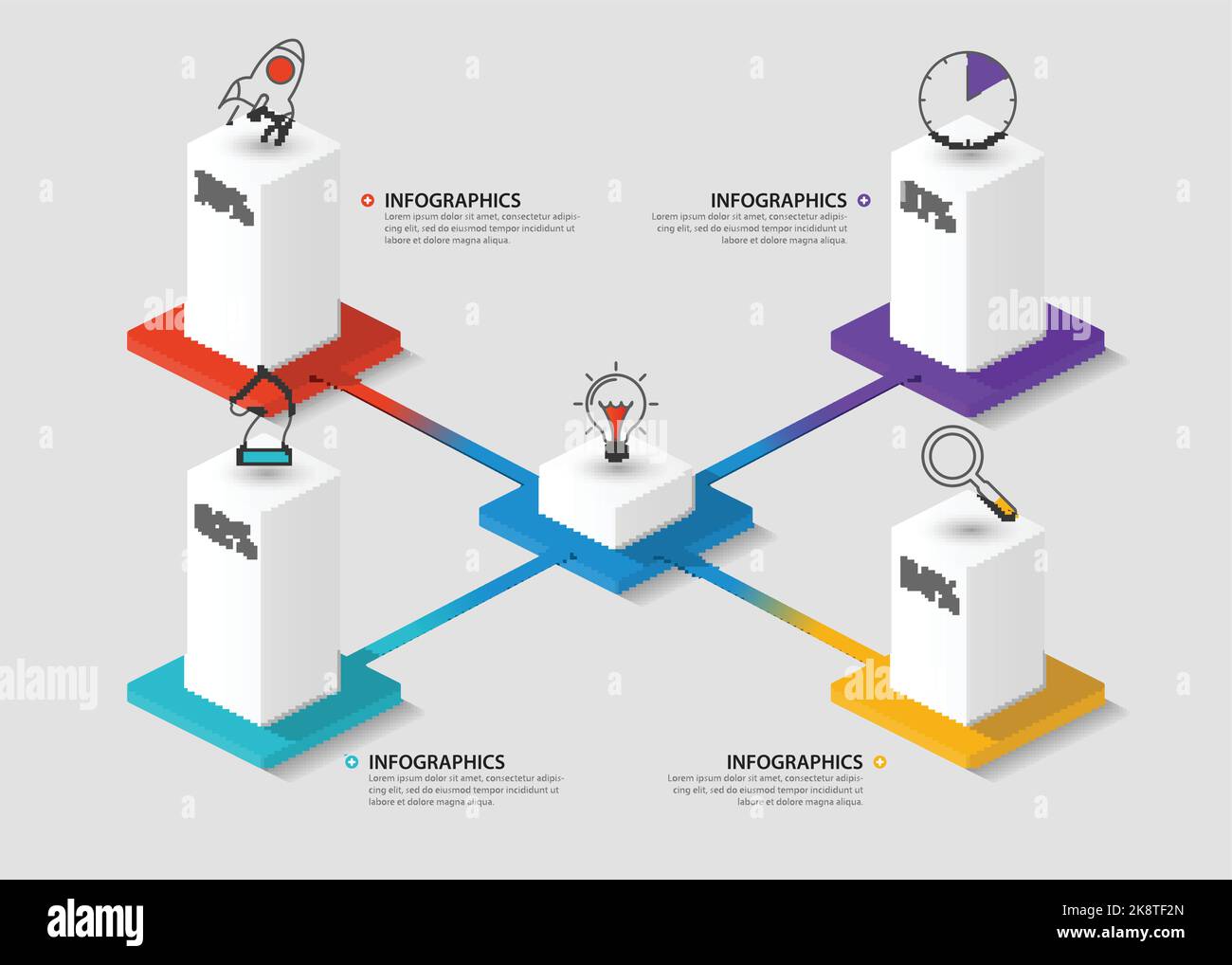 Infographic design template. Creative concept with 4 steps. Can be used ...