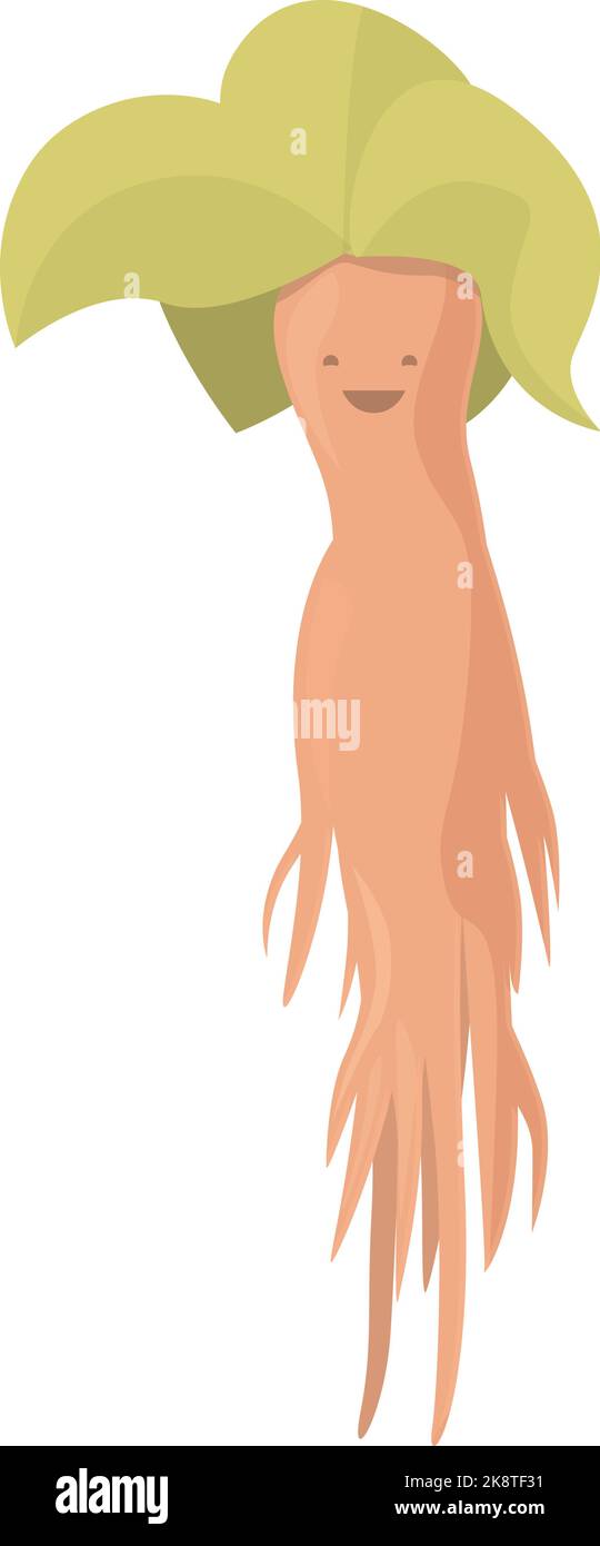 Mandragora icon cartoon vector. Alchemy mandrake. Leaf green Stock ...