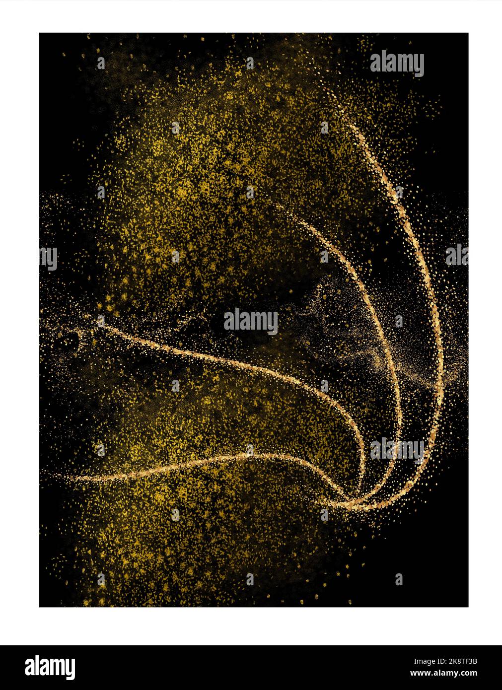 Golden graphic digital printable art Stock Photo - Alamy