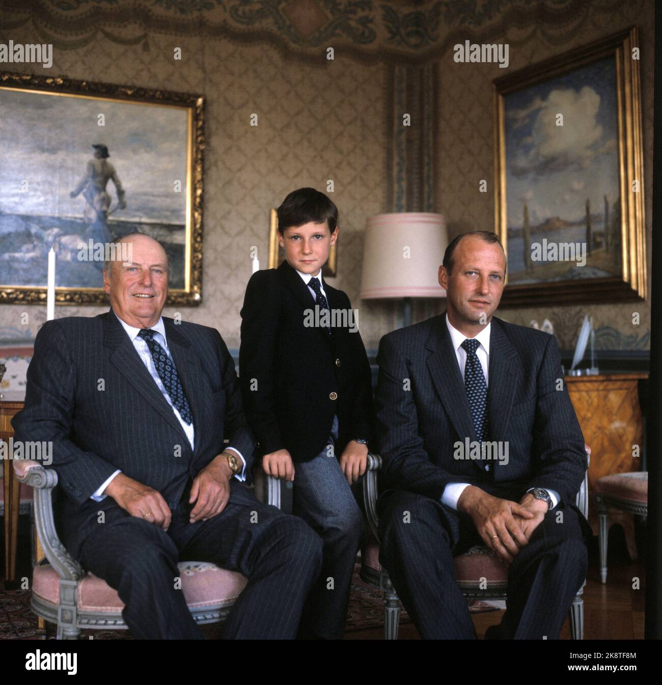 Oslo 19820917 The Norwegian Royal Family Hi Res Stock Photography And