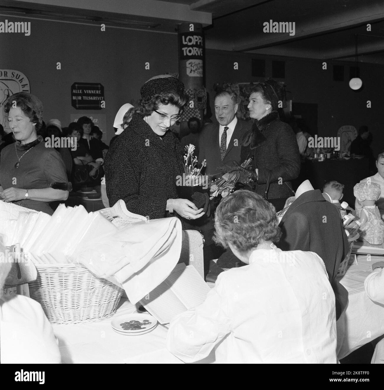 Oslo February 12, 1963. The princesses Astrid and Ragnhild are at the ...