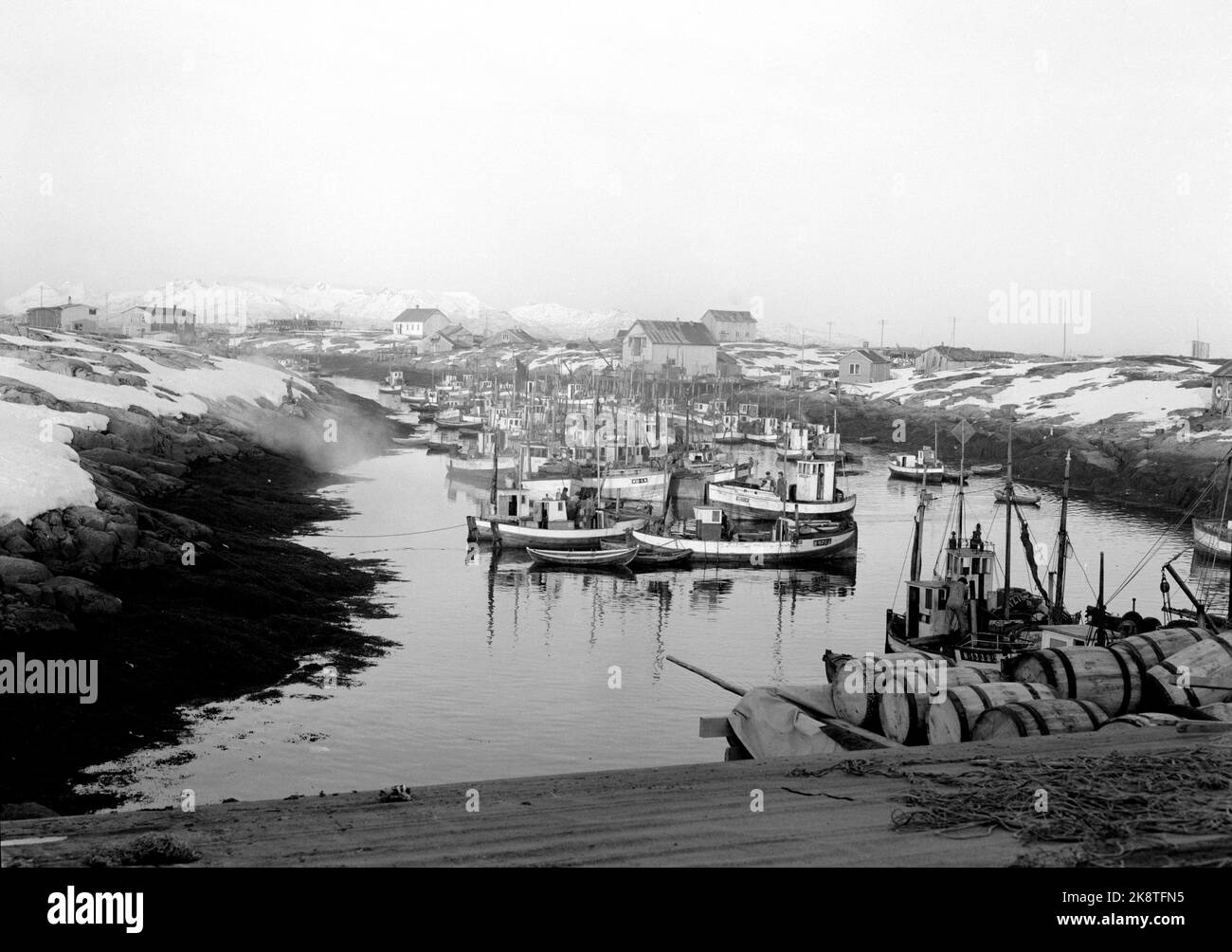 Lofoten port Black and White Stock Photos & Images - Alamy