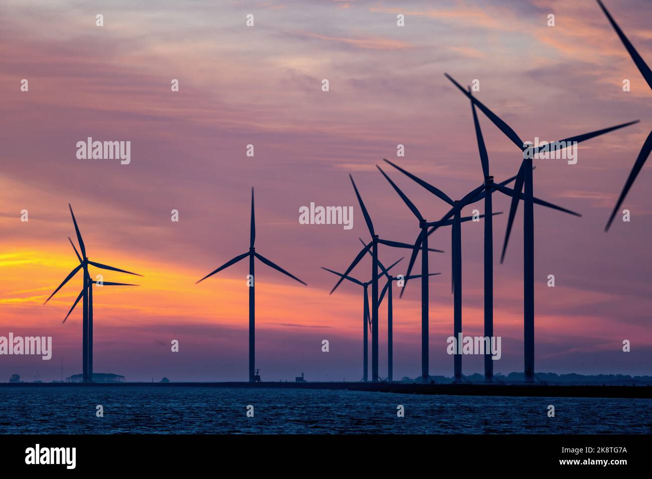 Sunrise renewable wind farm hi-res stock photography and images - Alamy