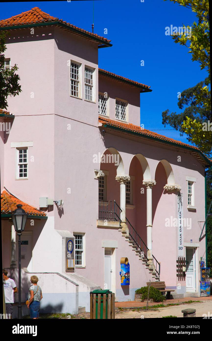 Portugal, Bucaco National Forest, Palace Hotel, shop, office Stock ...