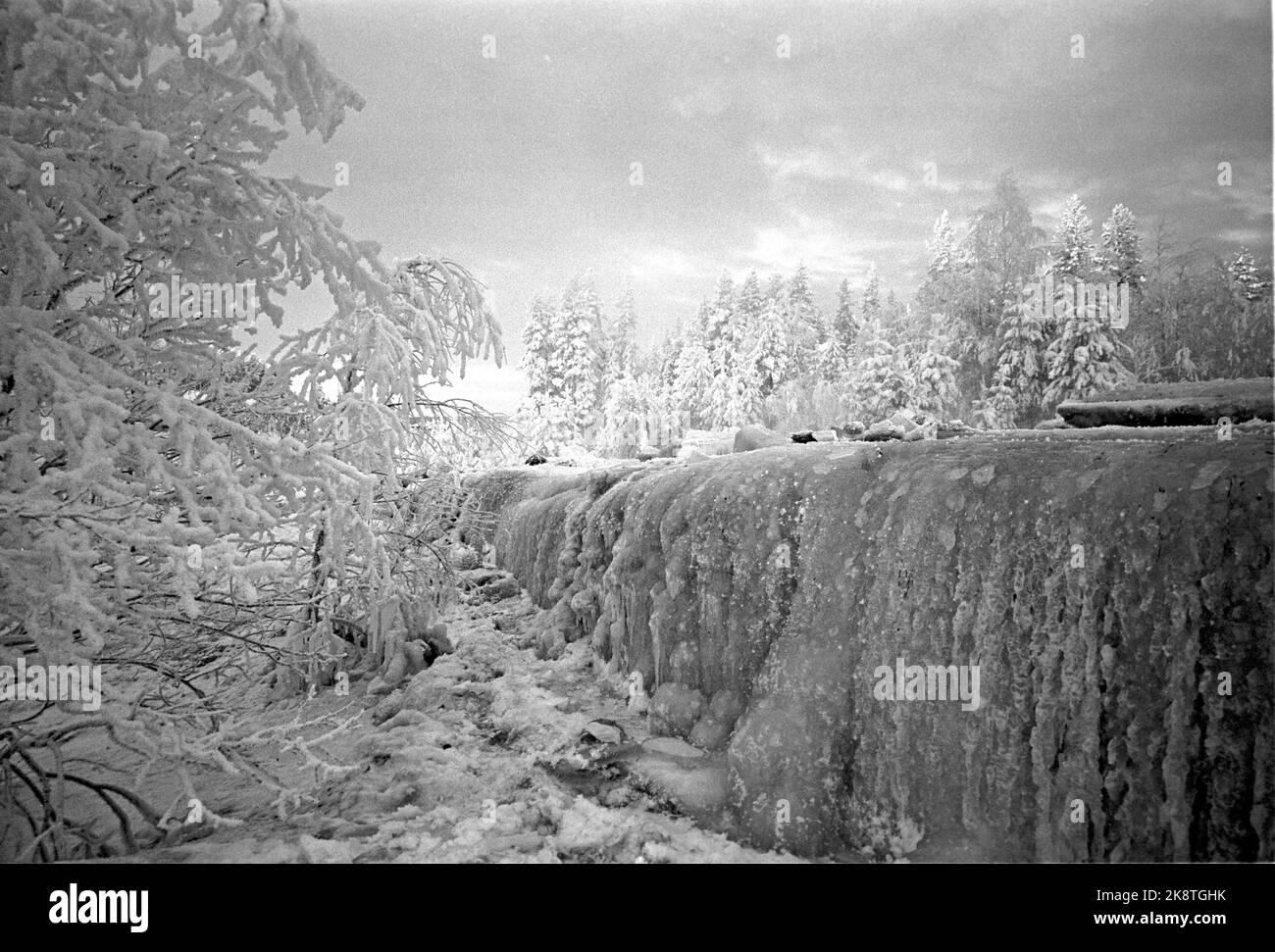 Rena January 1963 Cold wave at Rena, one of Norway's coldest places ...