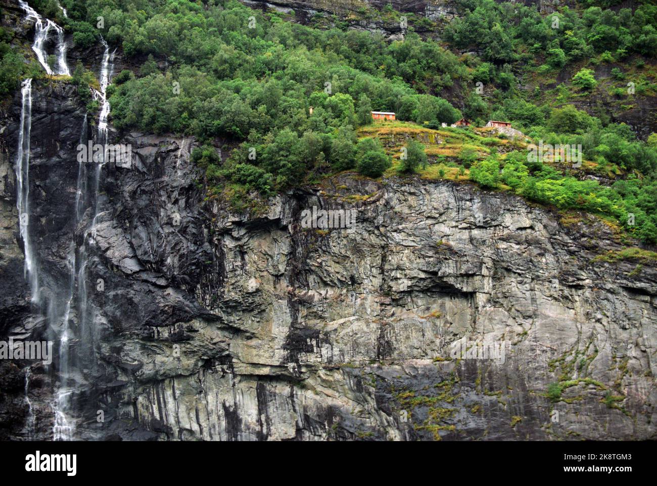 Geiranger 19930831. Geiranger - Landscape. Party by "The Seven Sisters ...