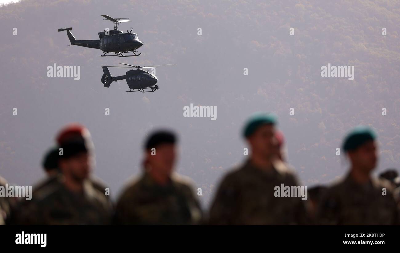 Soldiers are seen during the exercise "Rapid Response 2022", which is ...