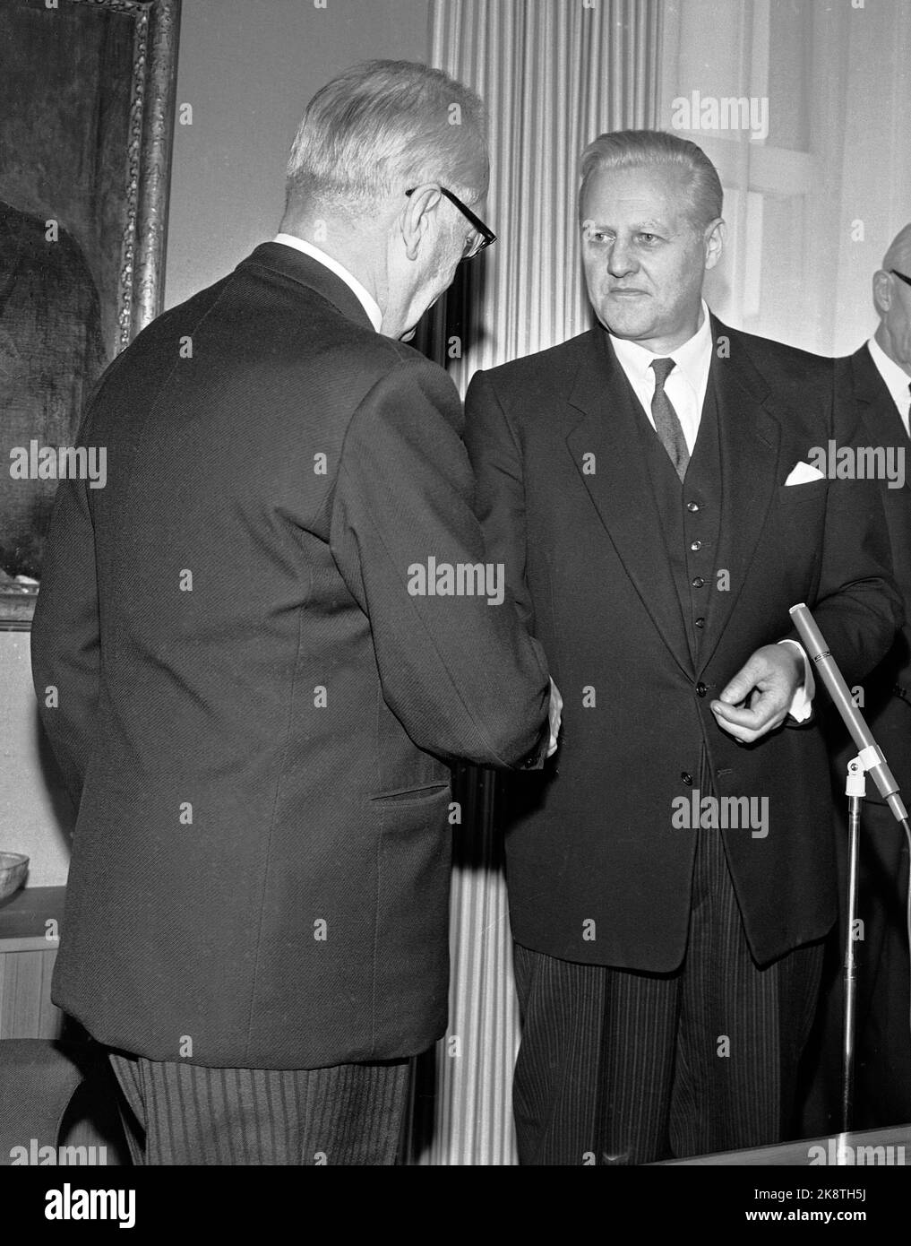 John lyng th takes over after halvard lange photo hi-res stock ...