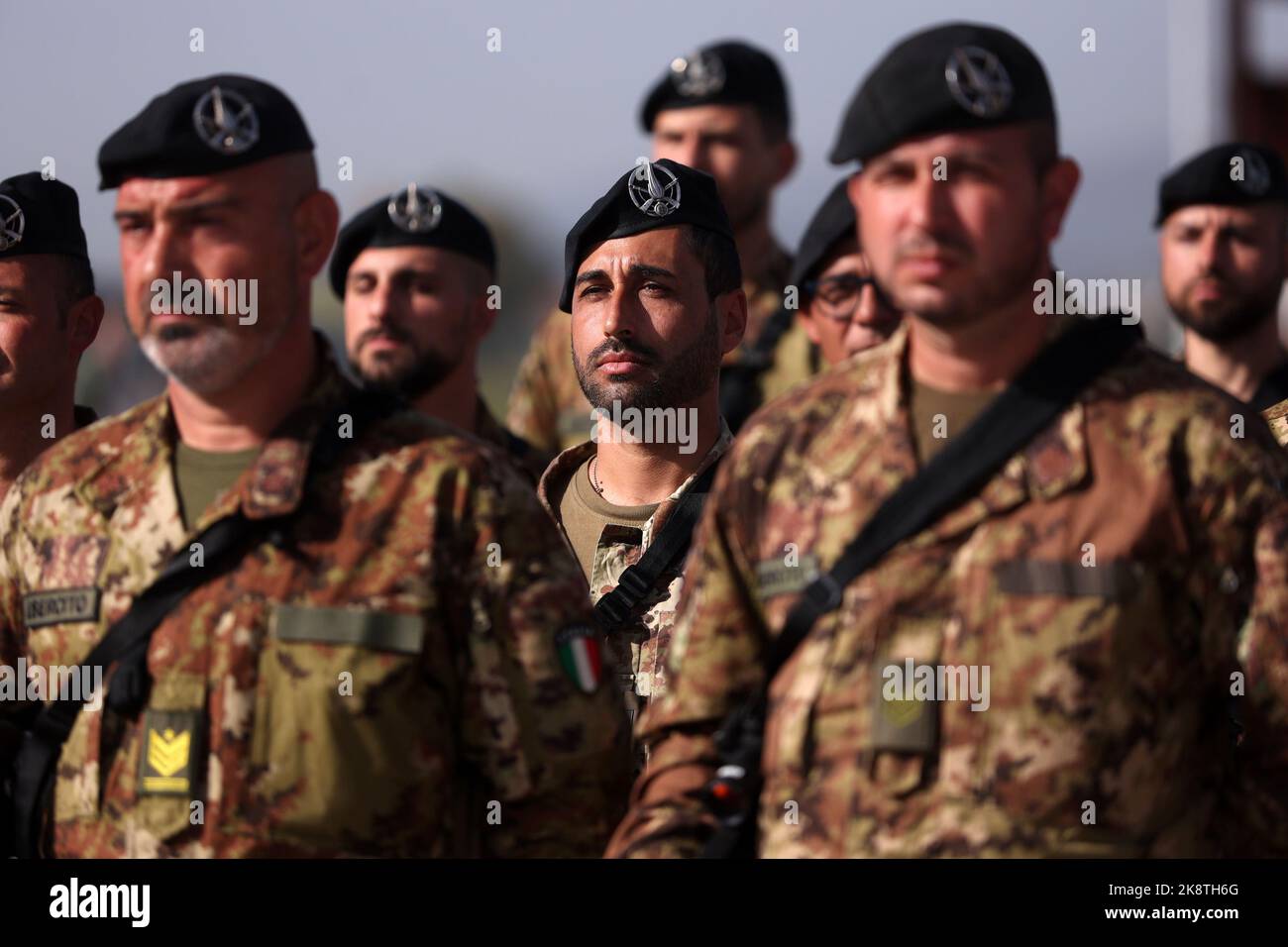 Soldiers are seen during the exercise "Rapid Response 2022", which is ...