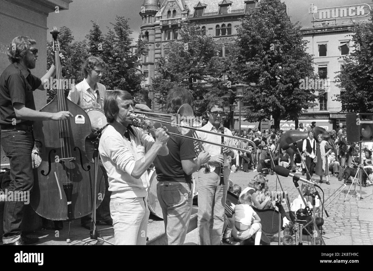 Oslo July 1, 1979. Happy jazz in Oslo seven Saturdays in a row. The ...