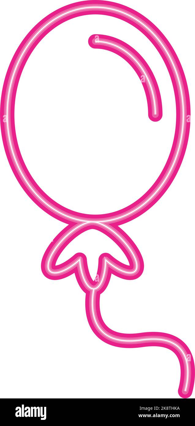 balloon helium neon party icon Stock Vector Image & Art - Alamy